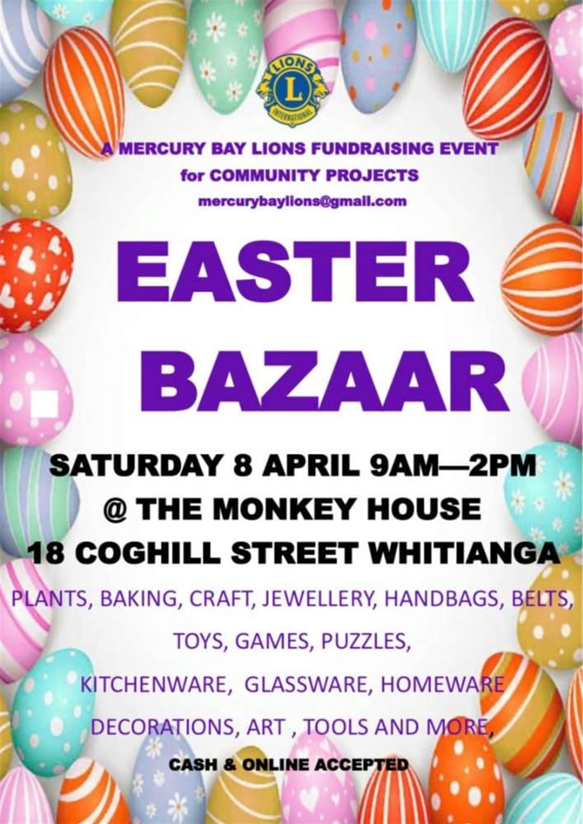 Easter Bazaar - Whitianga | TCDC