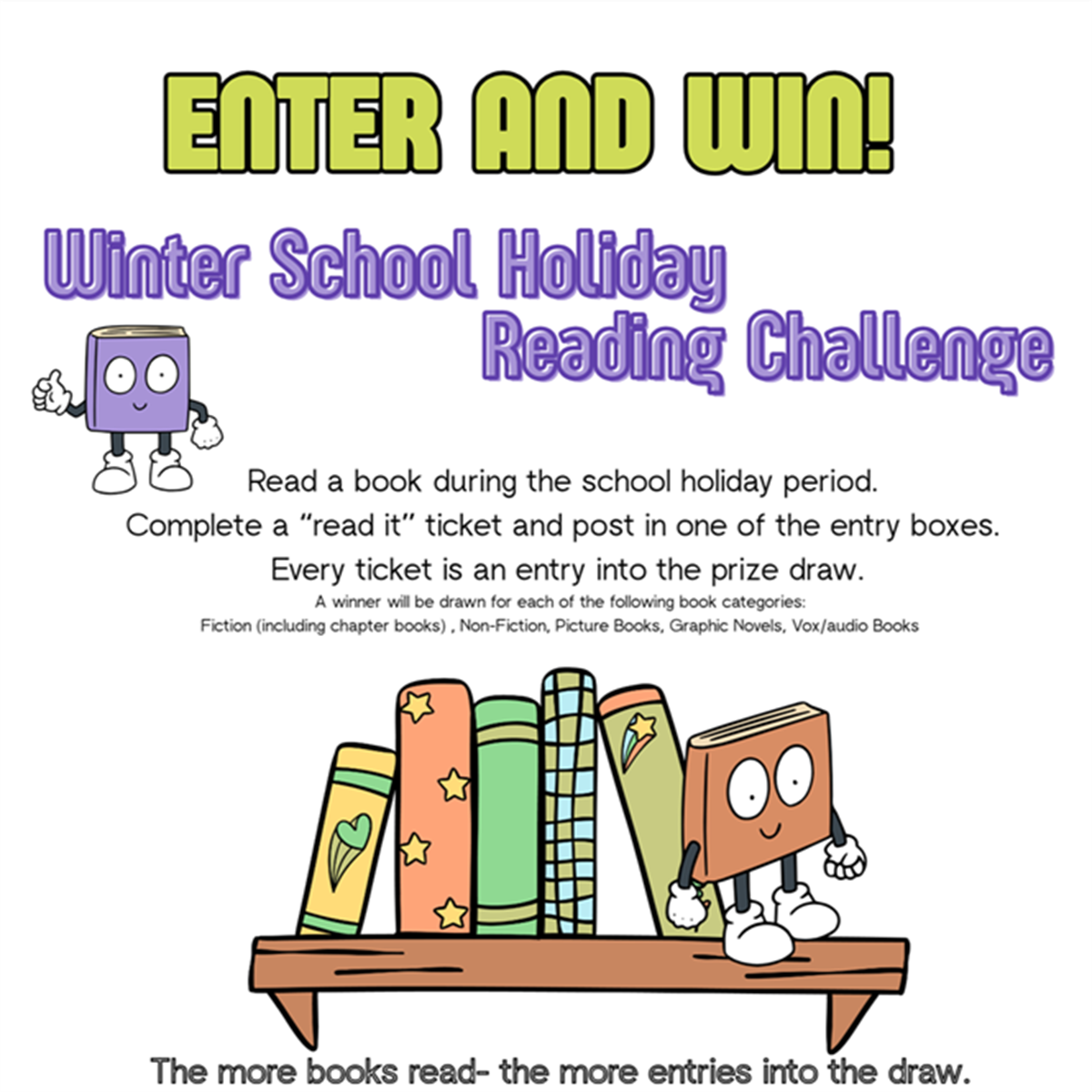 Mercury Bay Library Winter Reading Challenge | TCDC