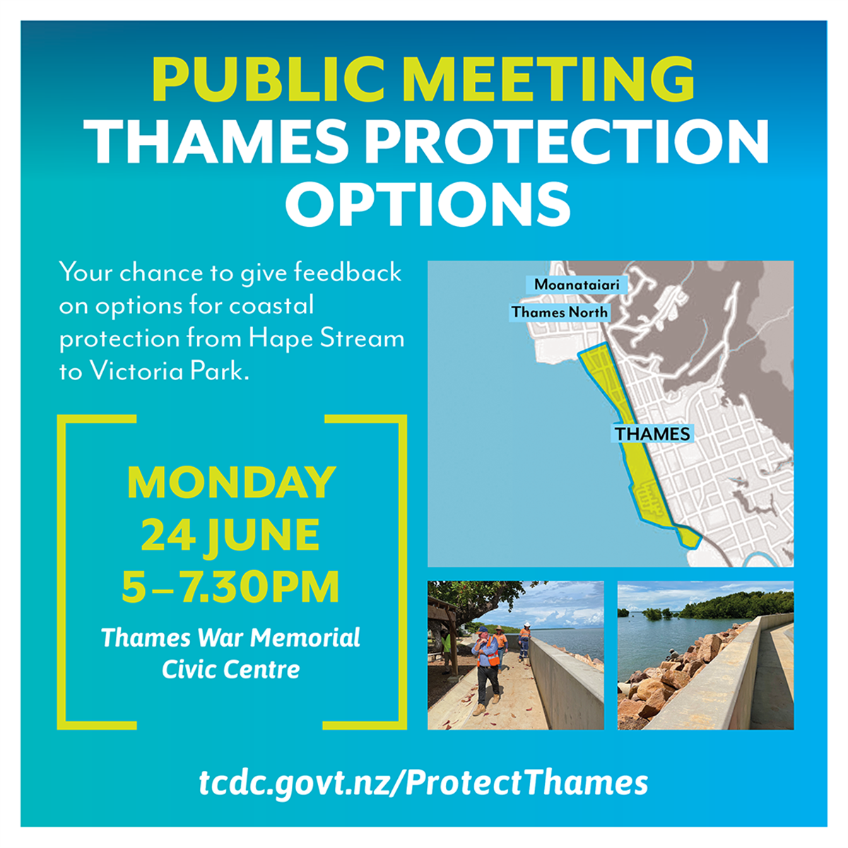 Public meeting Thames Coastal Protection Update | TCDC