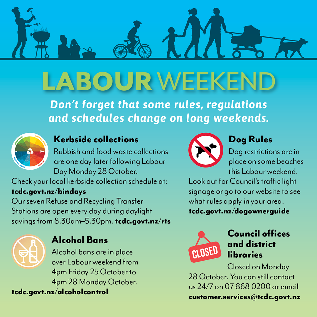 Weekly wrap-up: Labour weekend rules, regulations & schedules to note ...